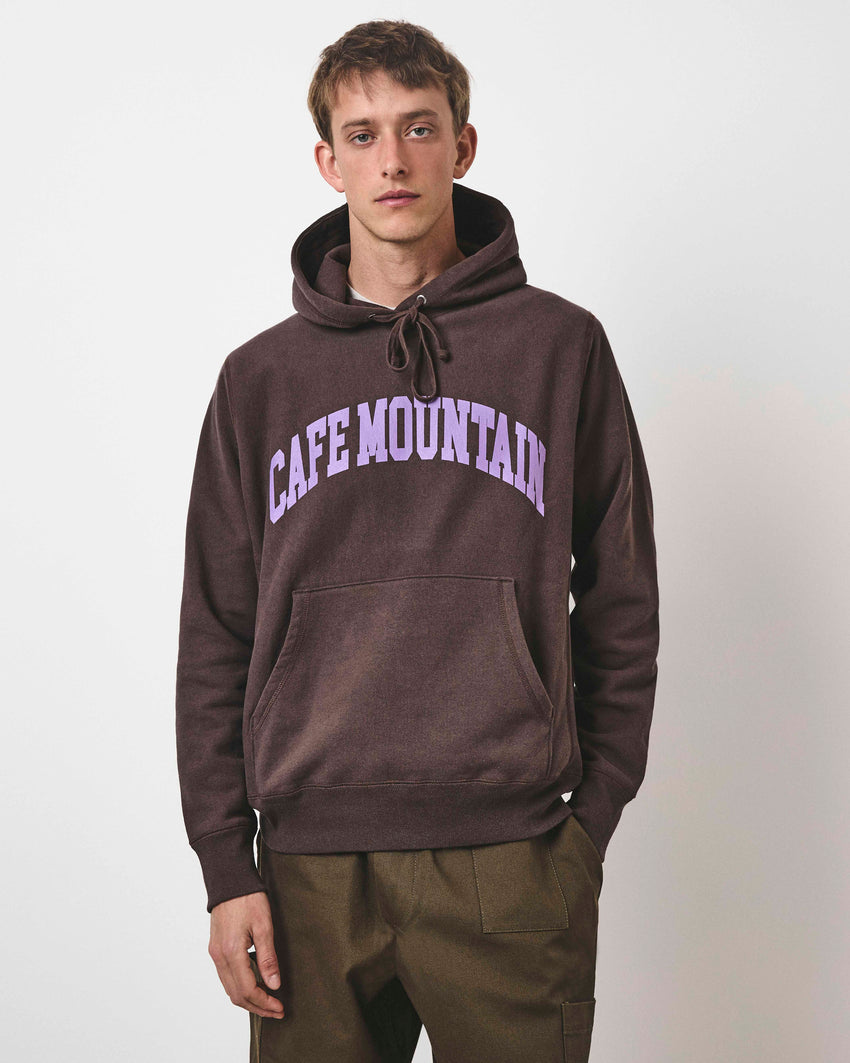 College Logo Hoody - Earth and Aubergine | Café Mountain
